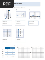 Slope Intercept Gameboard | PDF | Teaching Methods & Materials