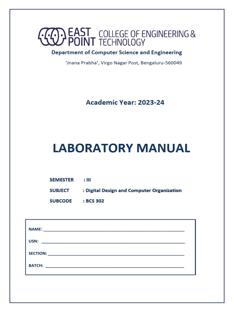 Ddco Cse Manual | PDF | Hardware Description Language | Vhdl