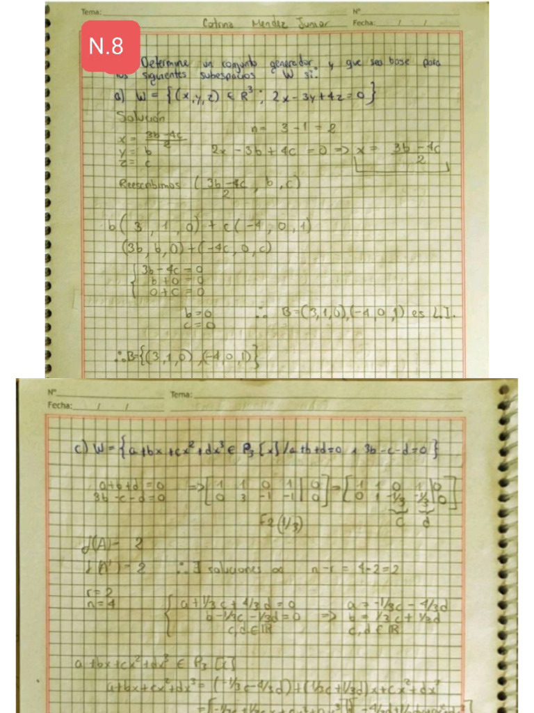 Práctico 2 Álgebra | PDF