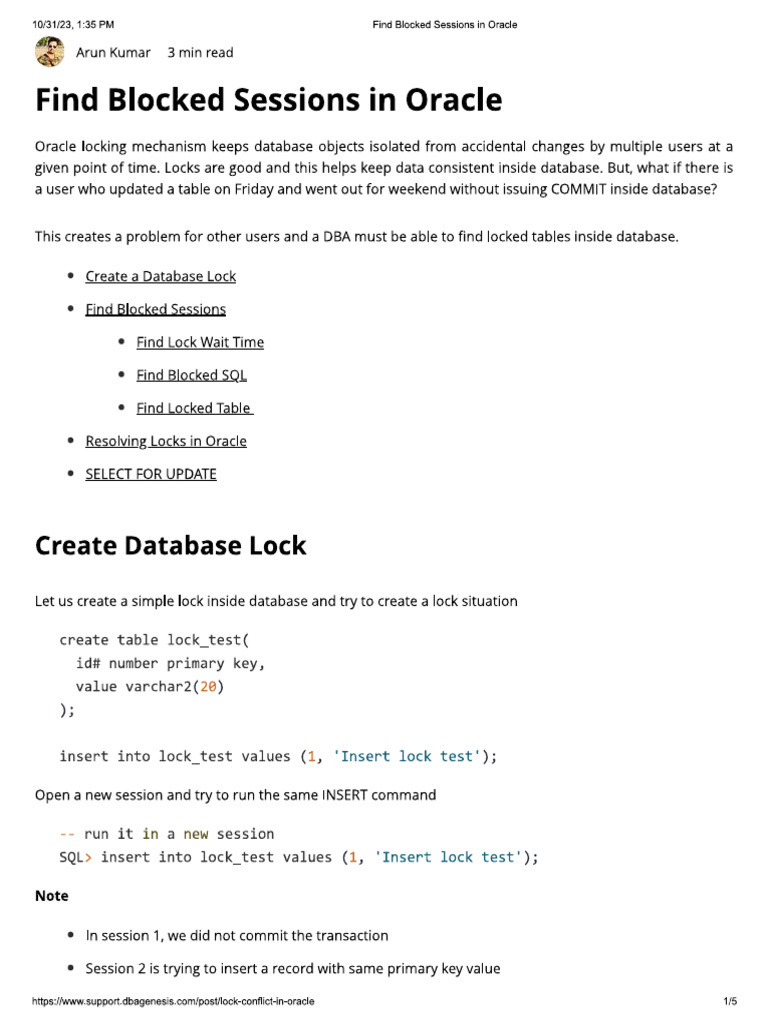 Find Locked Session | PDF
