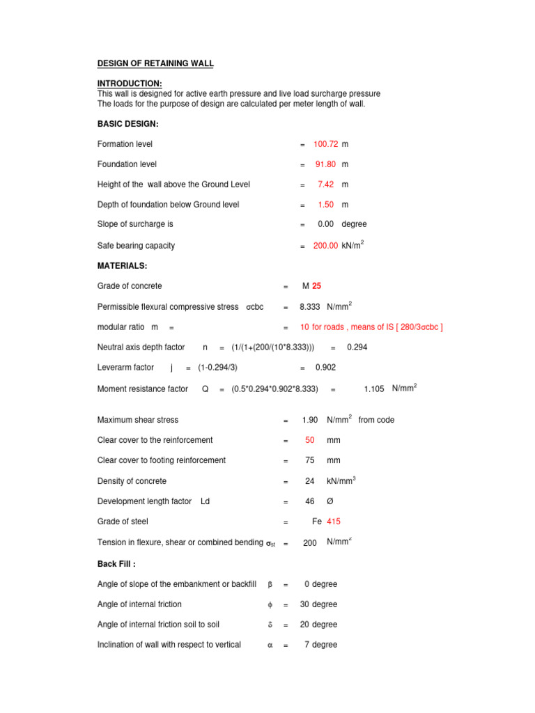 VRCC Retaining Walls-11 | PDF
