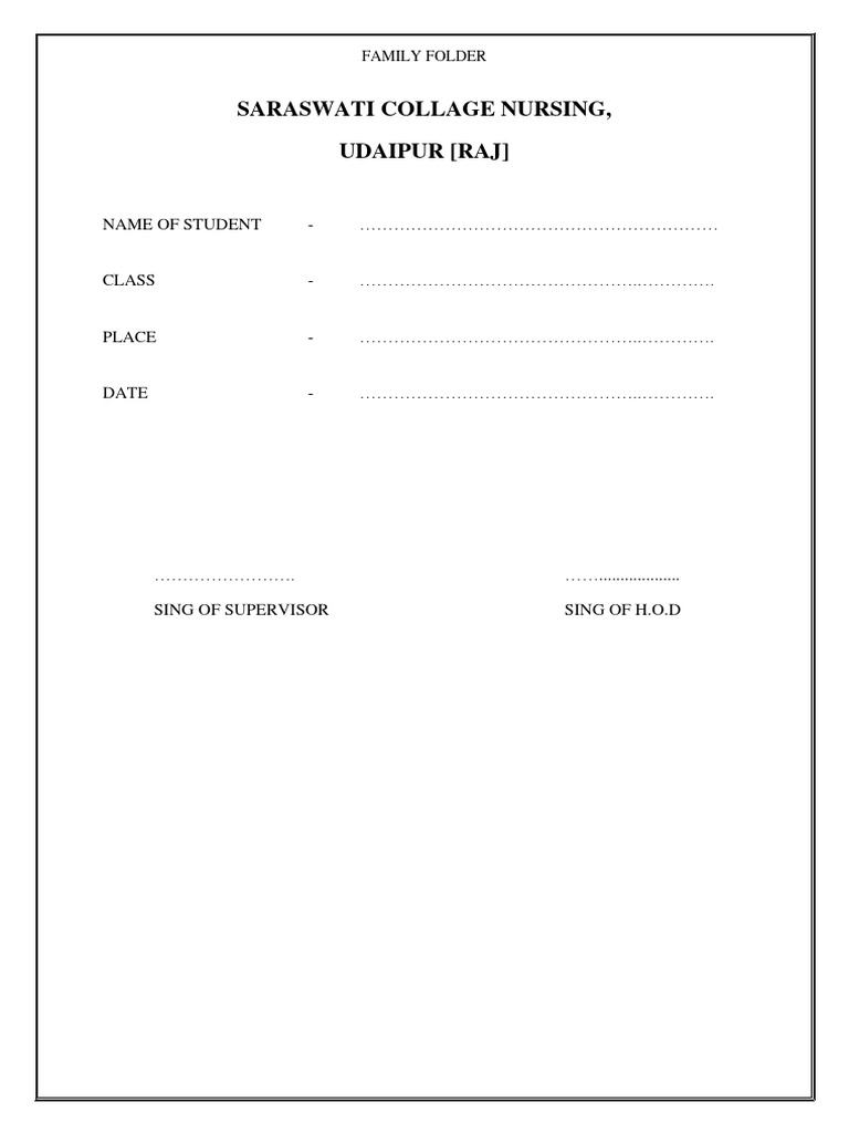 Family Folder by Chirag Giri Goswami | PDF