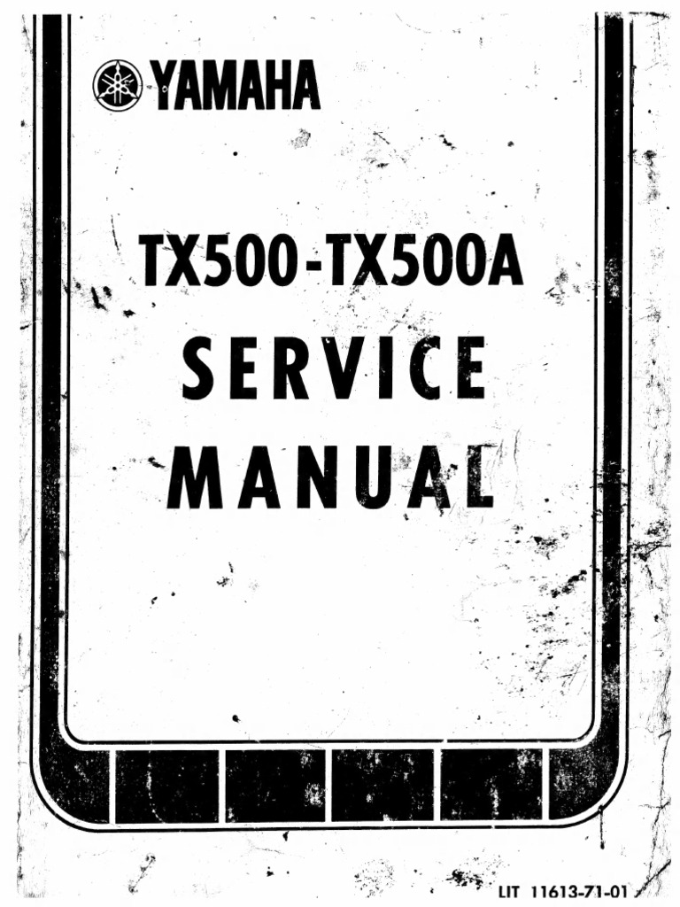 Yamaha TX500 500A Service Manual Text | PDF