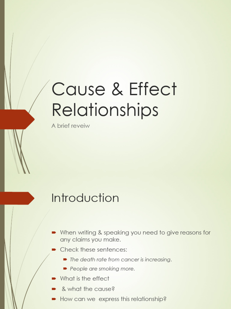 UNIT 5 Cause-Effect Relationships | PDF | Syntax | Linguistics