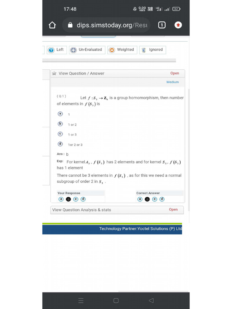Abstract Algebra Question and Solution | PDF