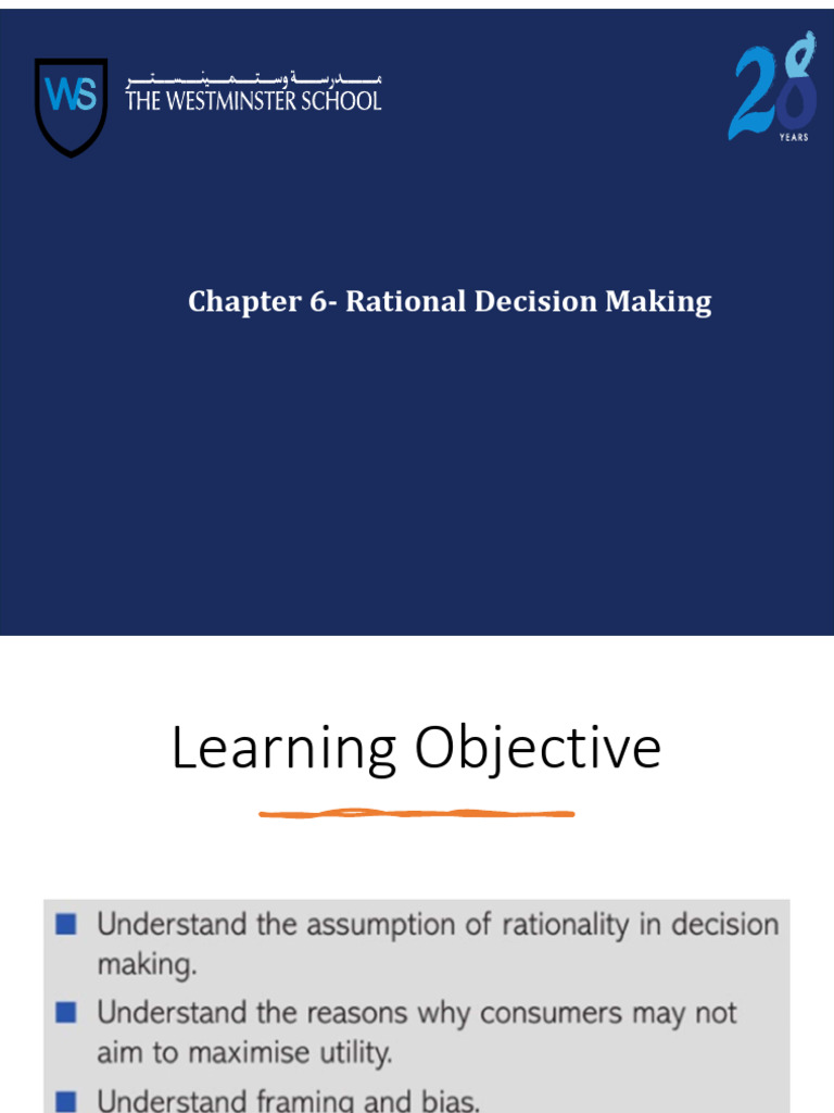 Rational Decision Making | PDF | Behavior | Behavioral Economics