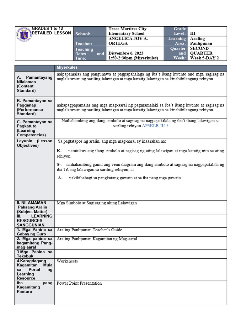 A.p-Q2-Week-5-Day 2 | PDF | Foreign Language Studies