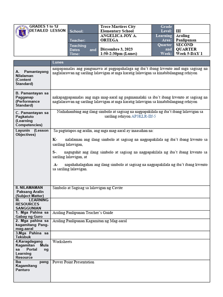 A.p-Q2-Week-5-Day 1 | PDF