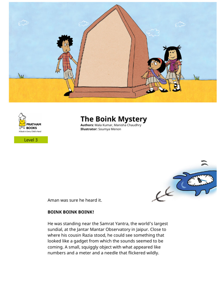 The Boink Mystery Pratham FKB | PDF | Creative Commons License