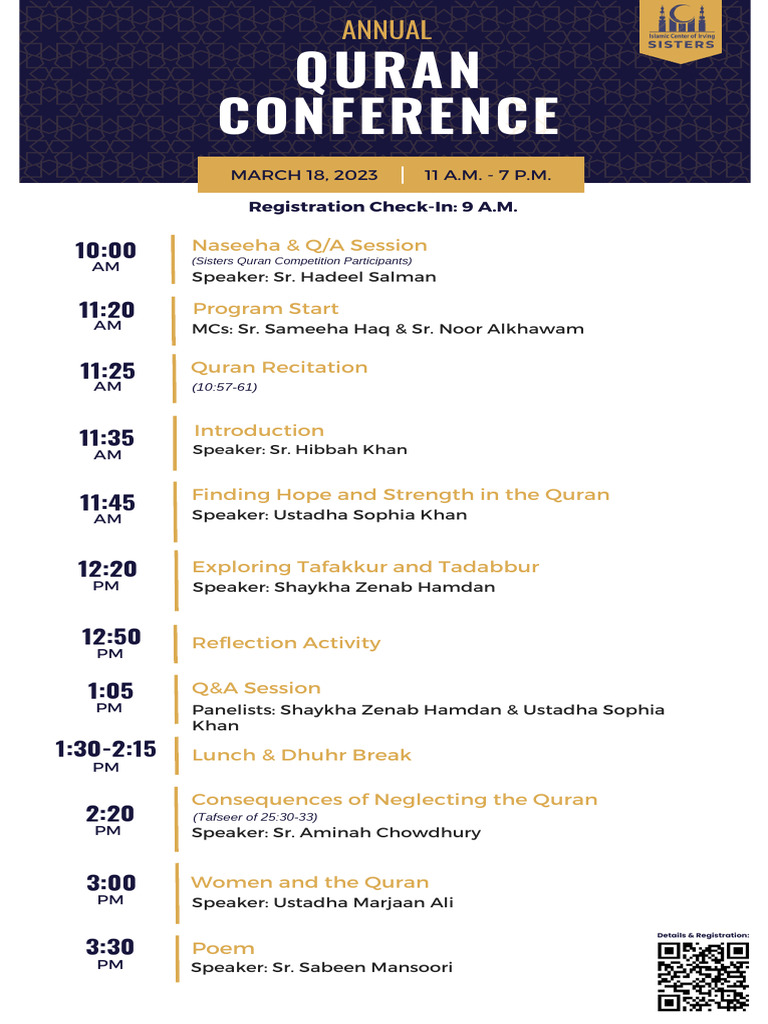 Quran Conference Program | PDF