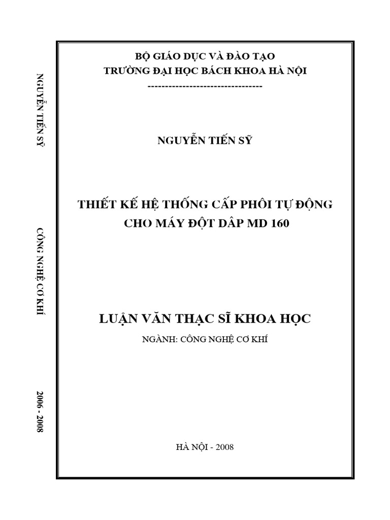 [123doc] Thiet Ke He Thong Cap Phoi Tu Dong Cho May Dot Dap Md 160 | PDF