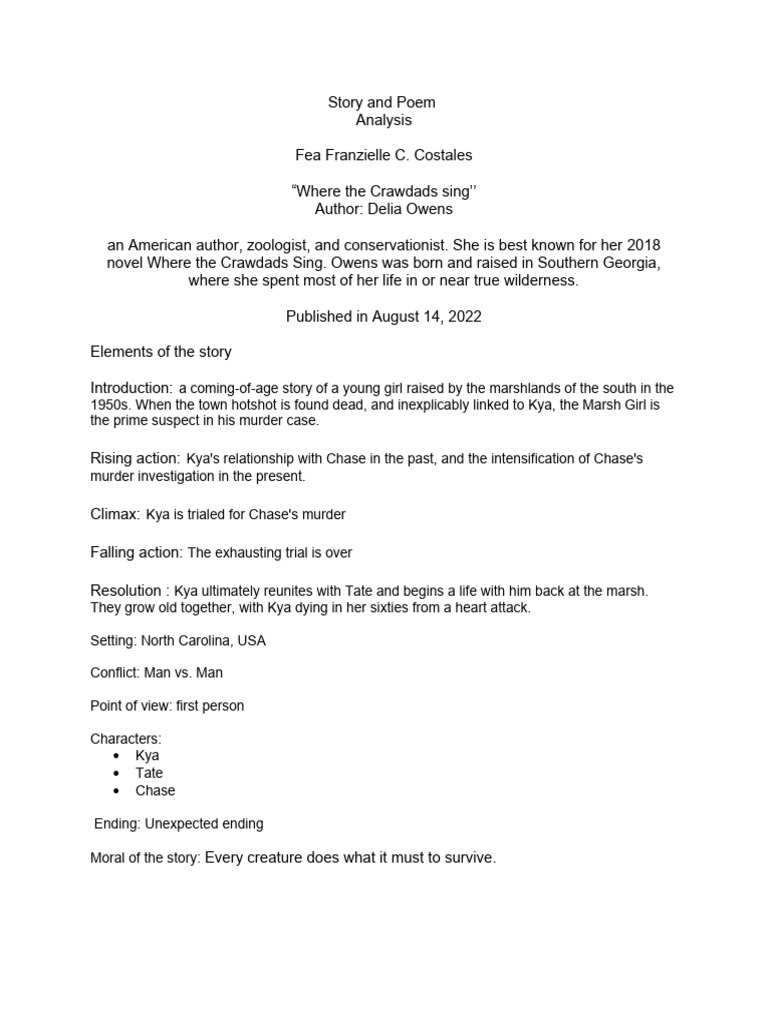 Story and Poem Analysis | PDF | Poetry