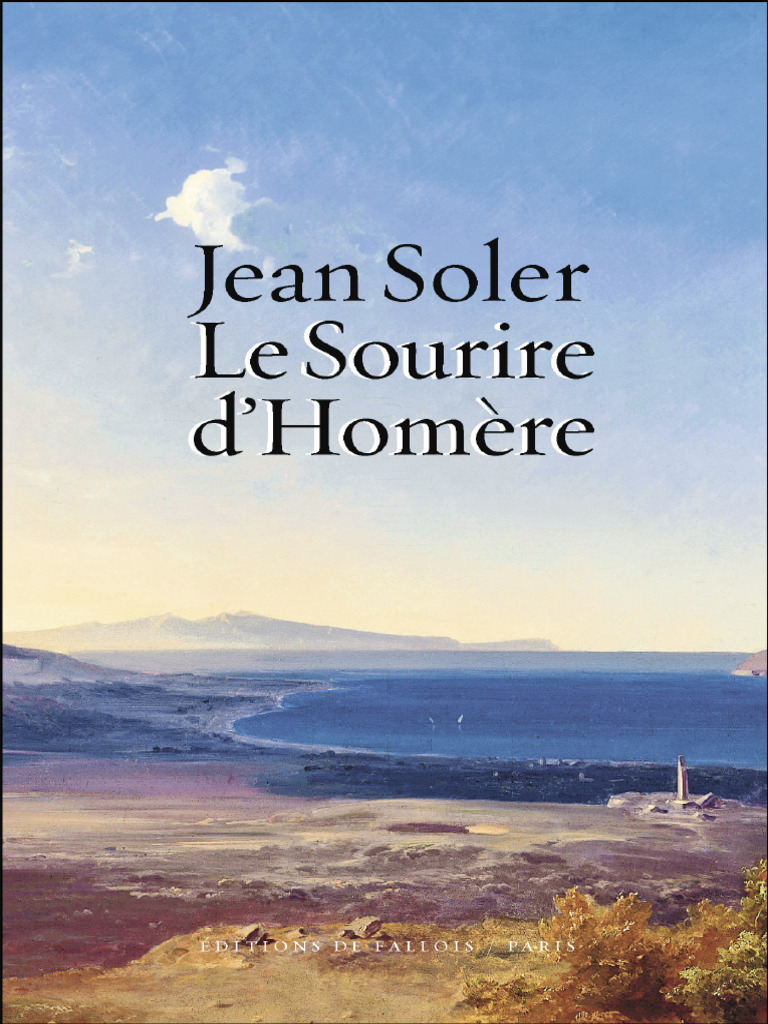 Le Sourire dHomère (Soler Jean) | PDF