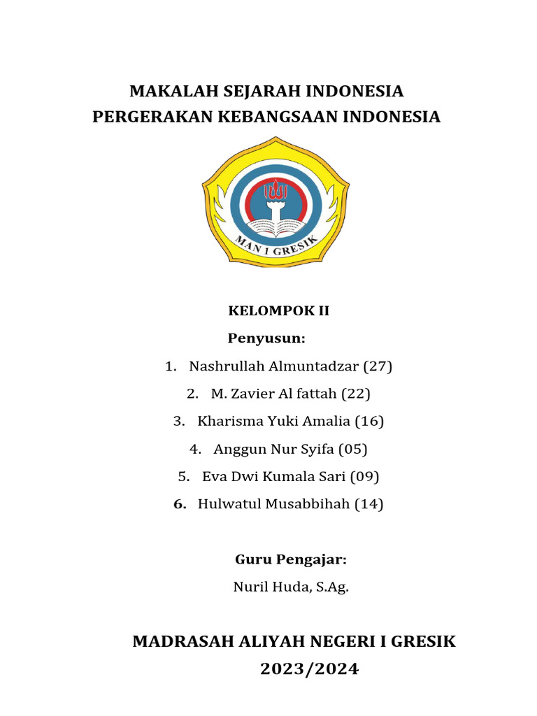 Makalah Bab 2 Sej Indonesia | PDF