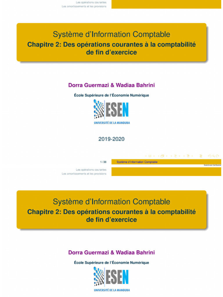 Les Op Rations de Fin D Exercice 1702026448 | PDF