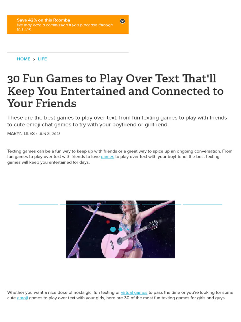 30 Texting Games | PDF | Question