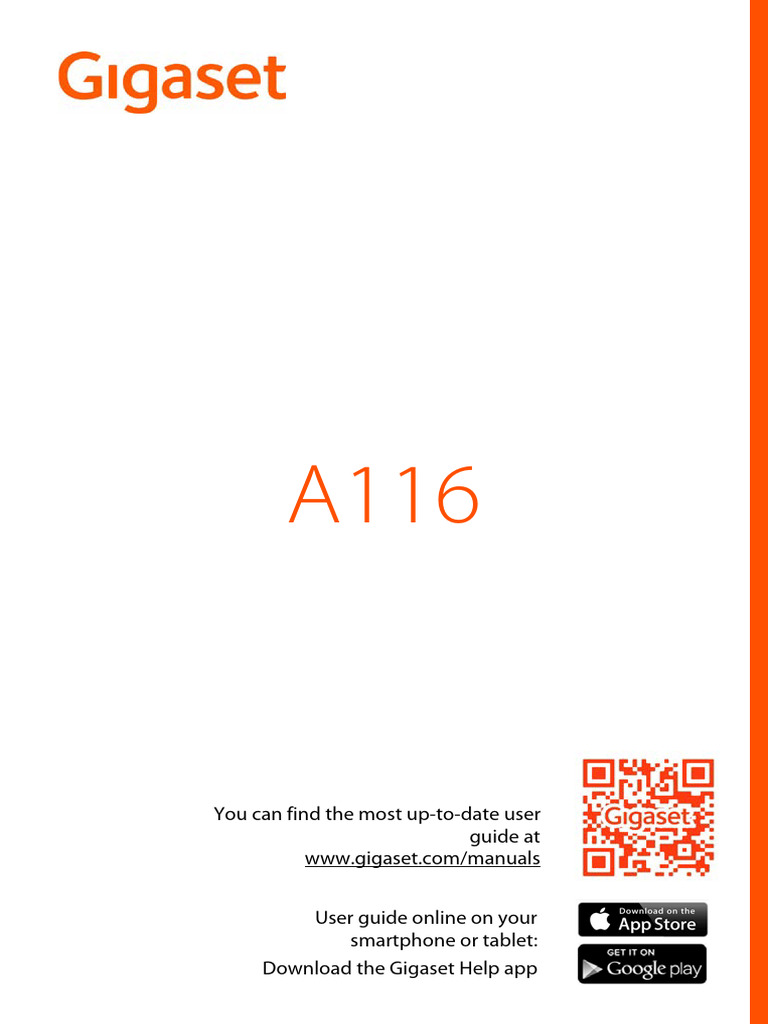 GIGASET A116 | PDF