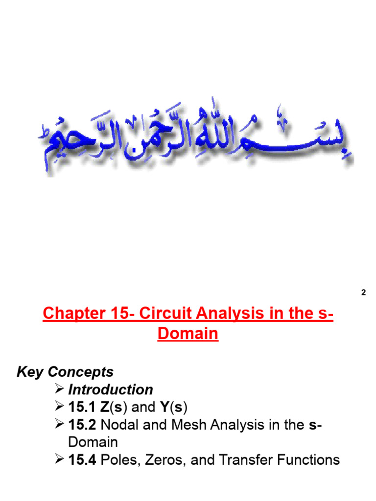 Circuit Analysis in the s-Domain | PDF | Laplace Transform | Electrical ...