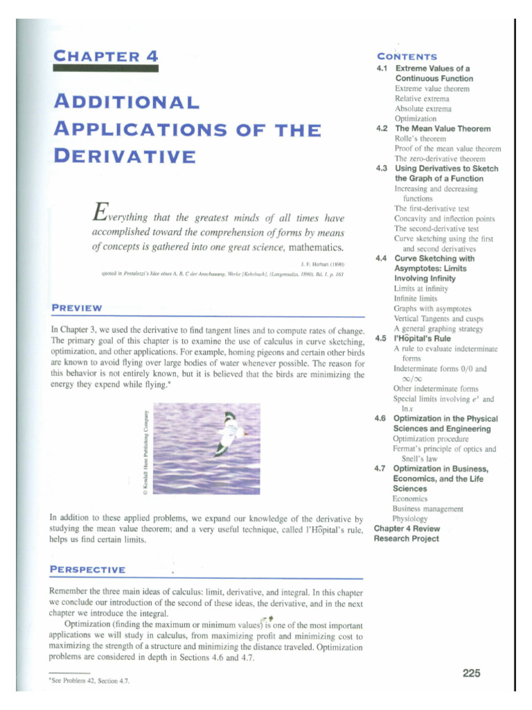 Chapter 4 Calculus 1 | PDF