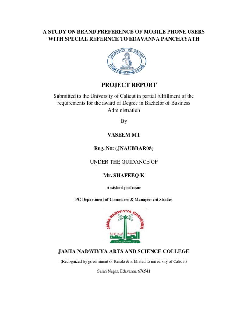 Vaseem Project Front Pages FINAL | PDF | Career & Growth | Technology ...