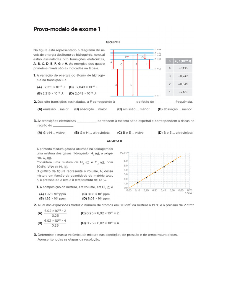 Prova modelo de exame-1_aula virtual | PDF