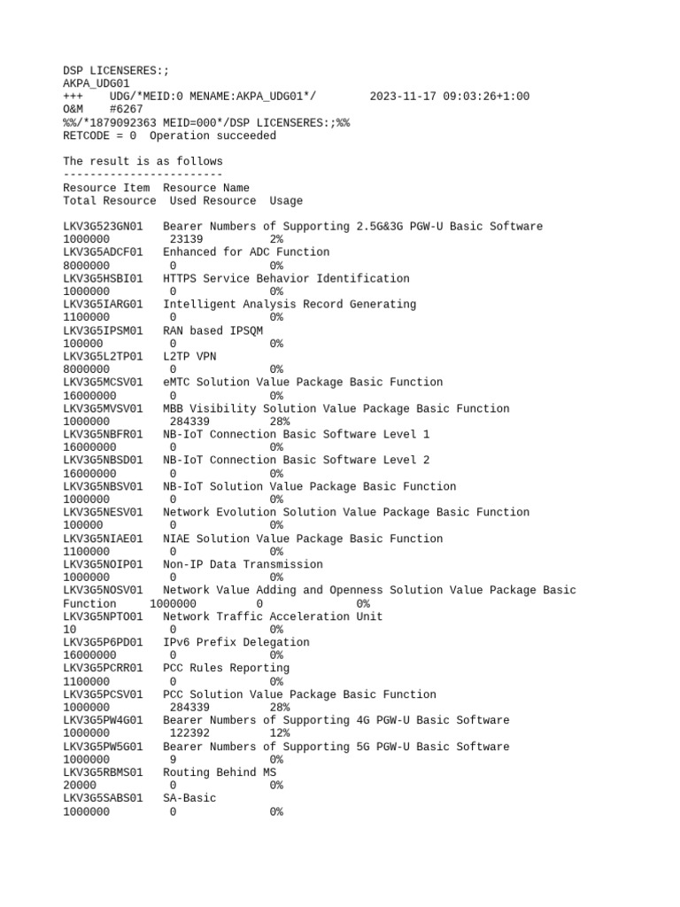 MML Report 20231117090049 | Download Free PDF | Bandwidth (Computing) | 4 G