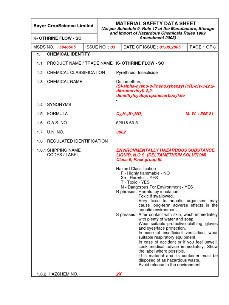 K - Othrine Flow - SC | PDF
