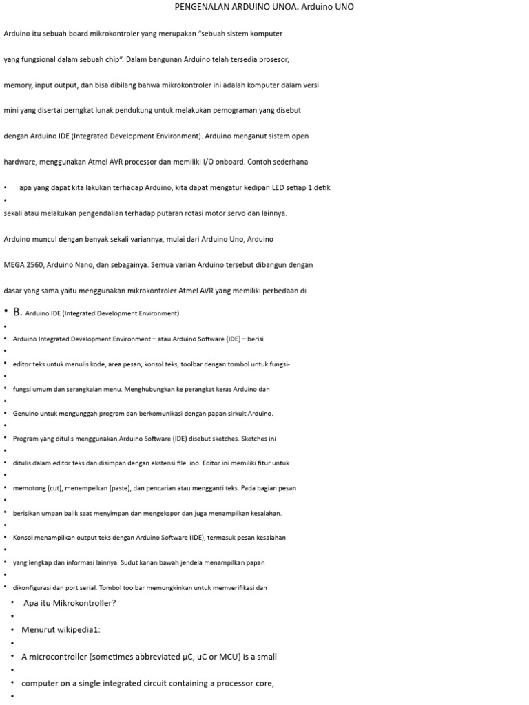 Belajar Arduino Pemula | PDF | Teknologi & Rekayasa