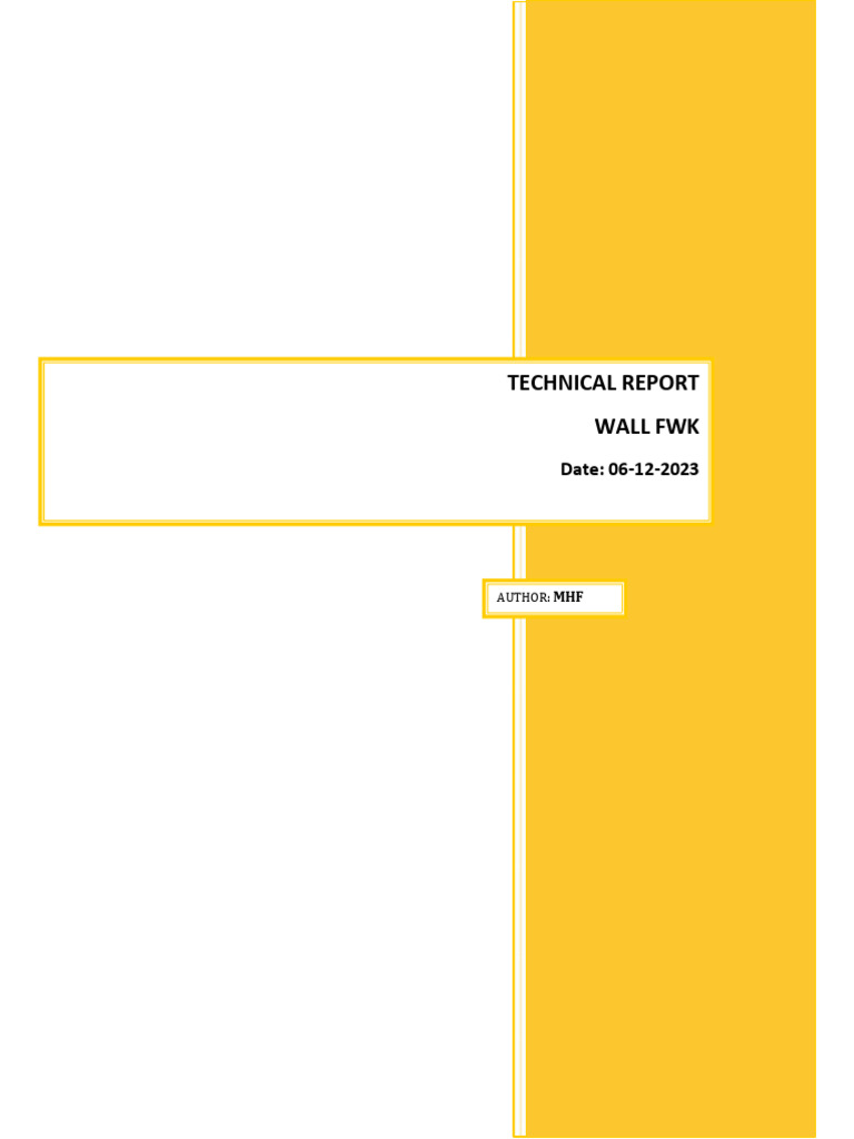 Technical Comment - Wall Formwork - Comments | PDF | Bending | Concrete