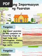 Mga Bahagi NG Aking Paaralan | PDF