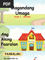 Mga Bahagi NG Aking Paaralan | PDF