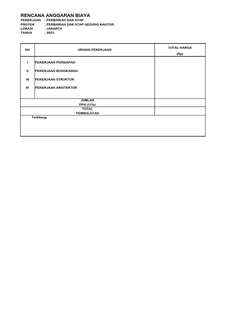 Upload Rab Atap Jakarta To Scribd | PDF