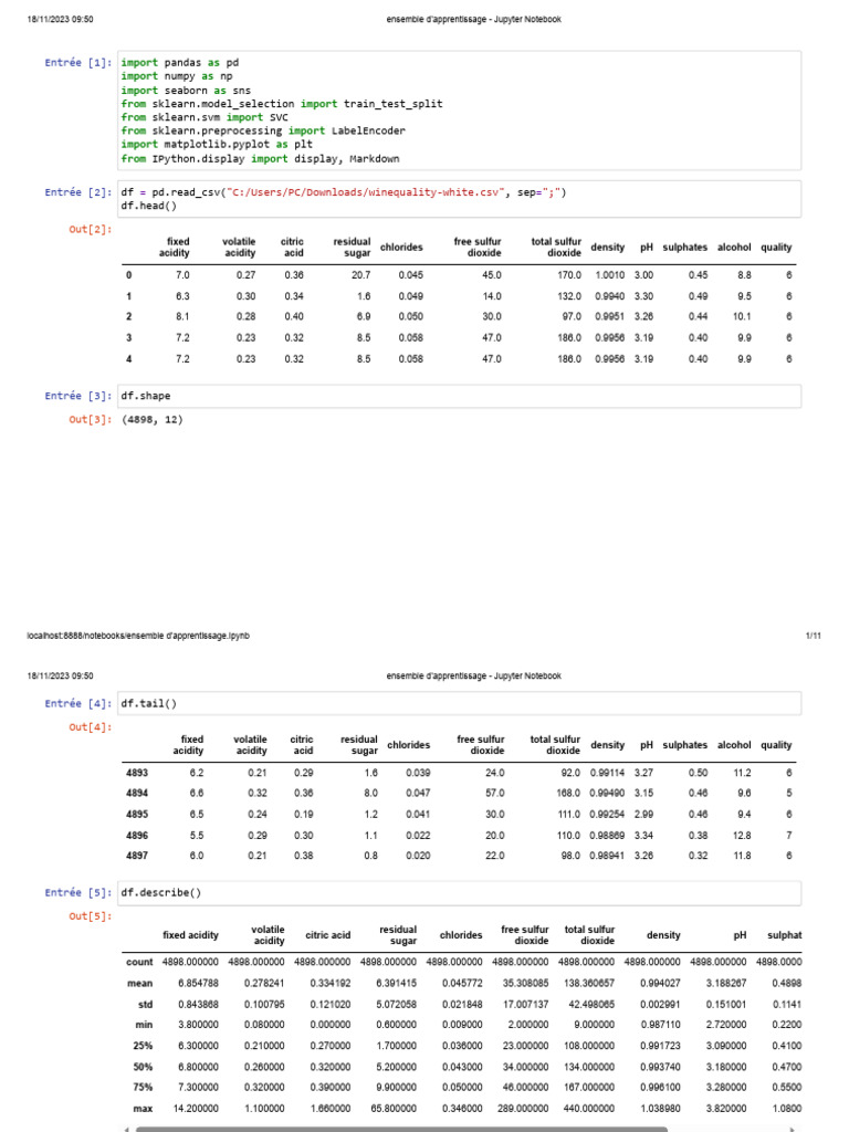 Ensemble D'apprentissage1 - Jupyter Notebook | PDF