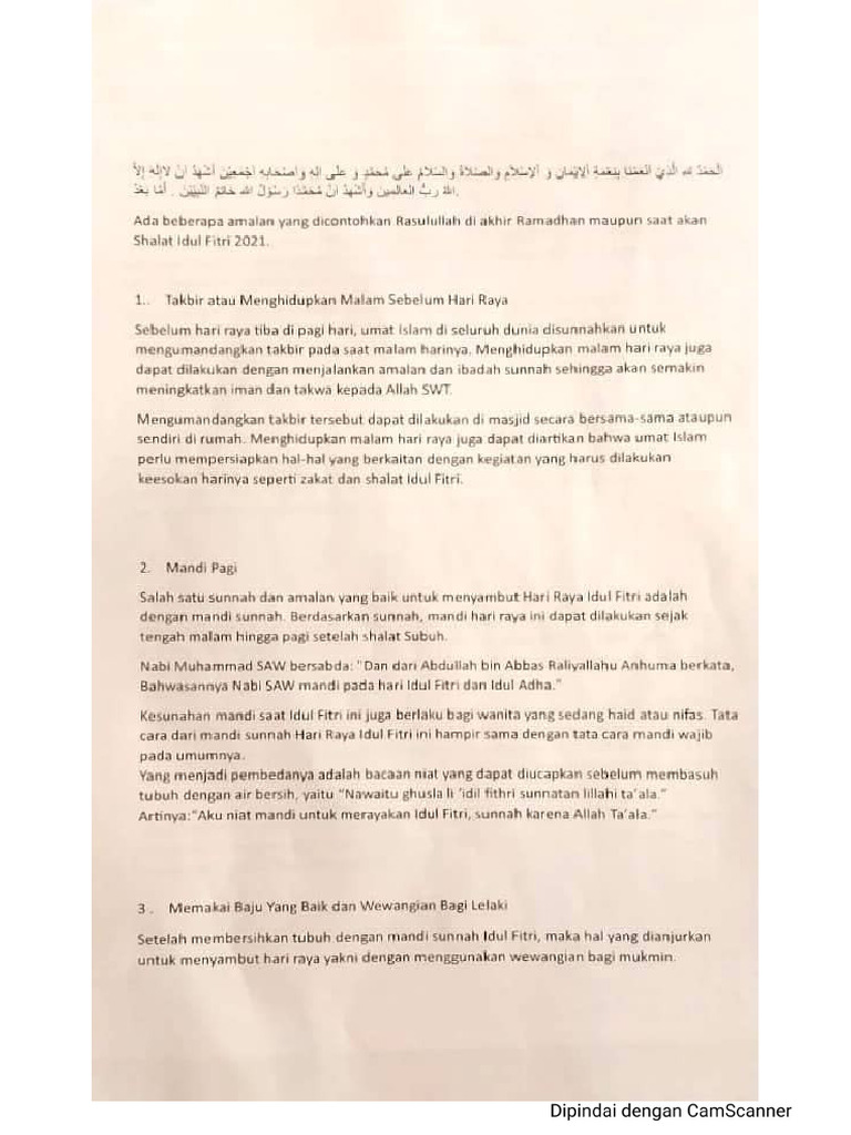 Ceramah Fadhil | PDF