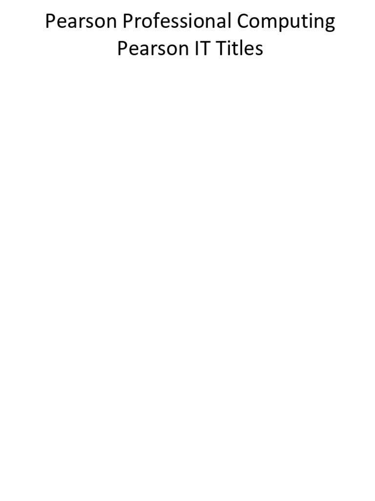 2 Pearson Professional Computing Catalogue Spring 2023 - Pearson | PDF | Computer Security ...