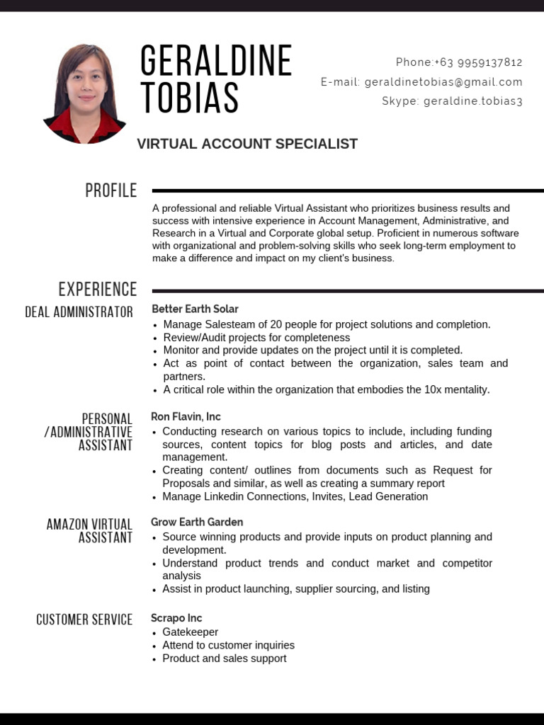 Virtual Assistant - Resume | PDF | Linked In | Business