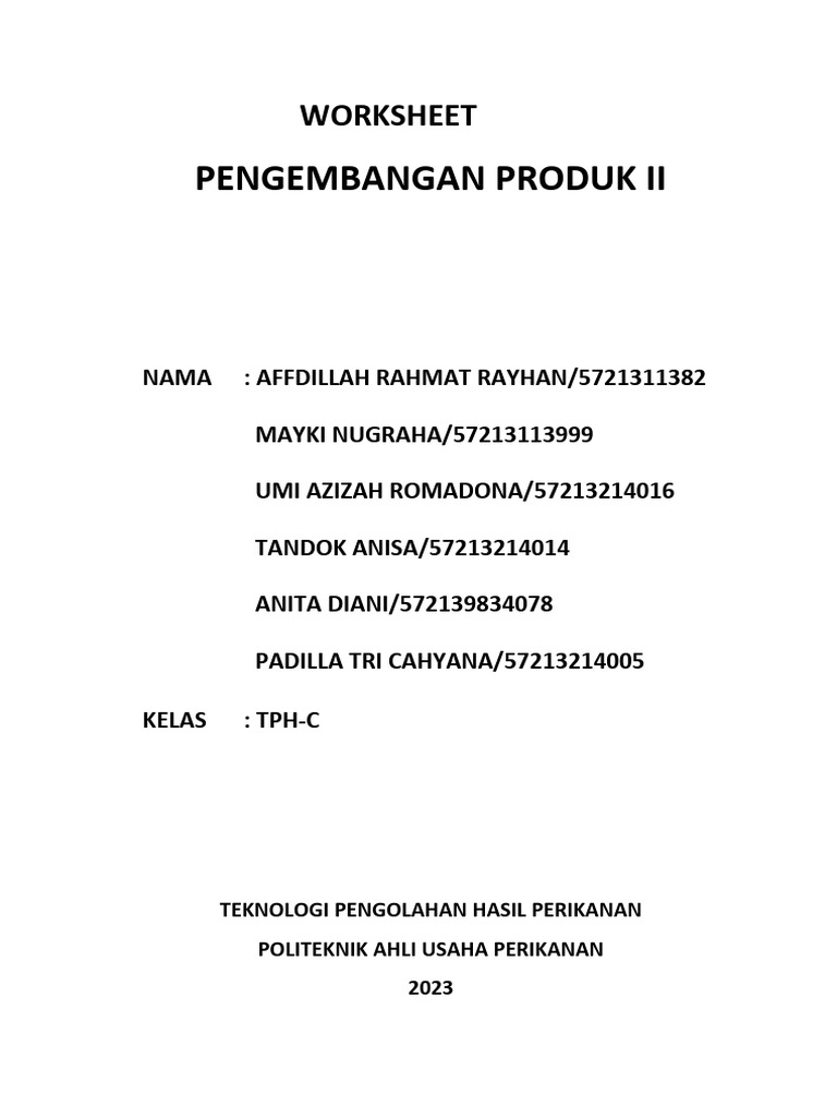 Worksheet Mixture Design II Tortilla Chips Fiks - 1 | PDF