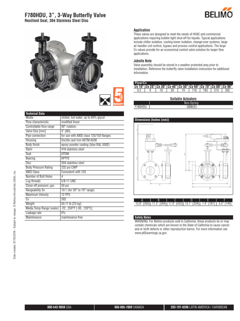 Valvula Belimo F780hdu - GMX24-MFT-X1 | PDF | Valve | Electrical ...
