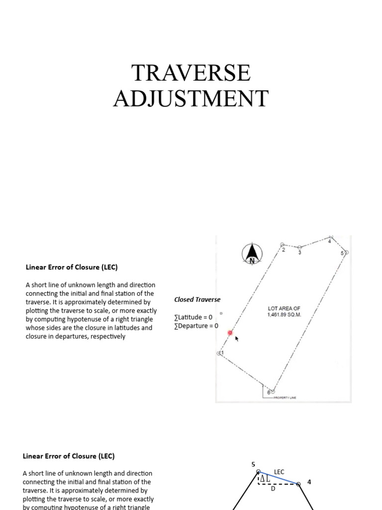 Closed Traverse | PDF