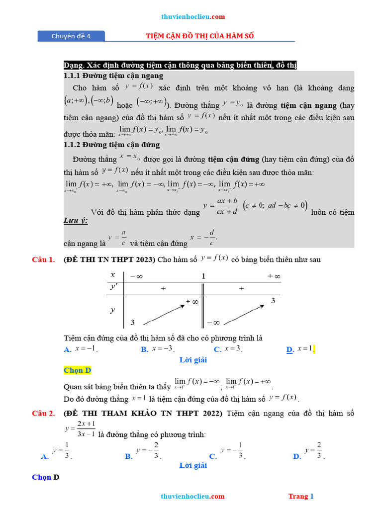 Chuyen de Tiem Can Muc Thong Hieu | PDF