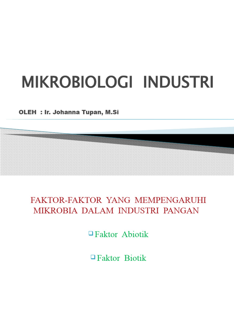 Mikrobiologi Industri | PDF | Kesehatan Holistik