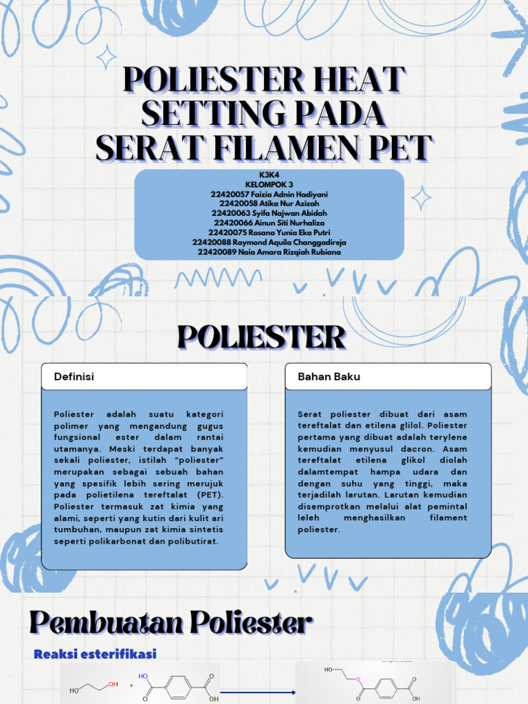 Proses Heat Setting Poliester | PDF | Griya & Taman | Sains & Matematika