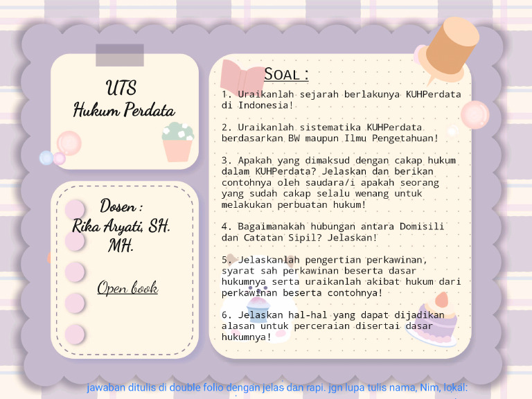 Soal UTS H. Perdara | PDF