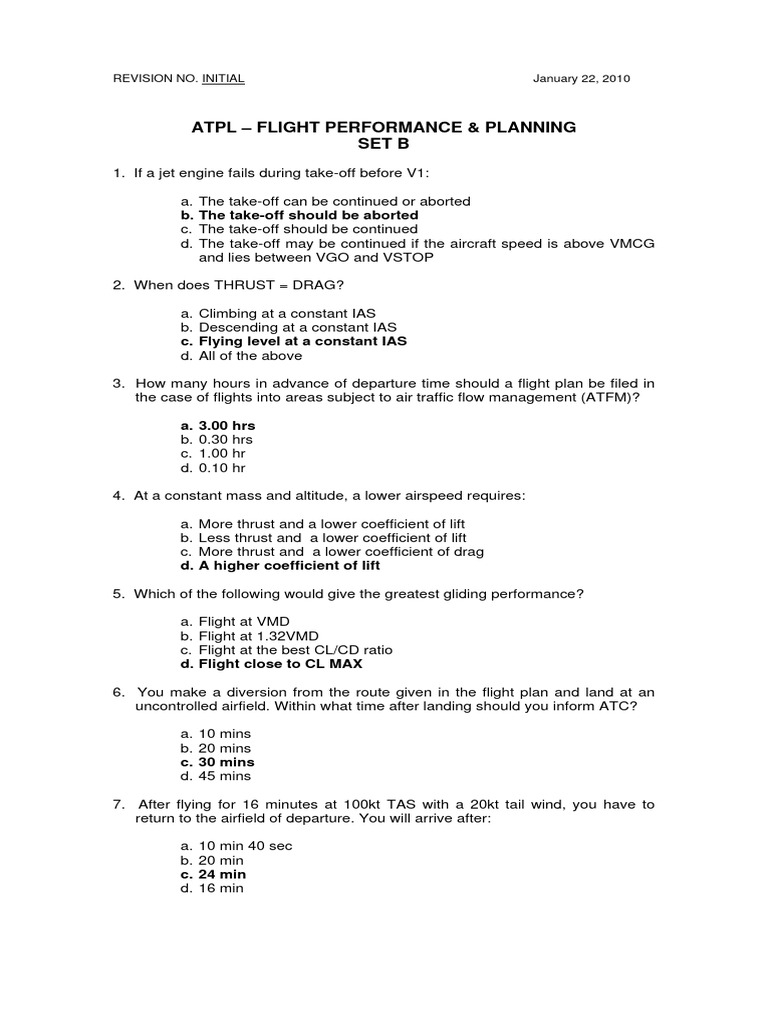 Flight Performance & Planning Manual | PDF | Flight | Instrument Flight ...