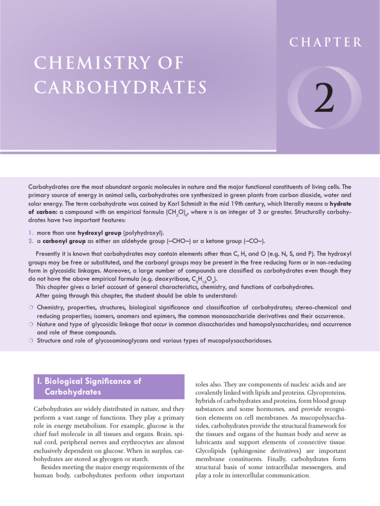 Carbohydrates Chemistry | PDF