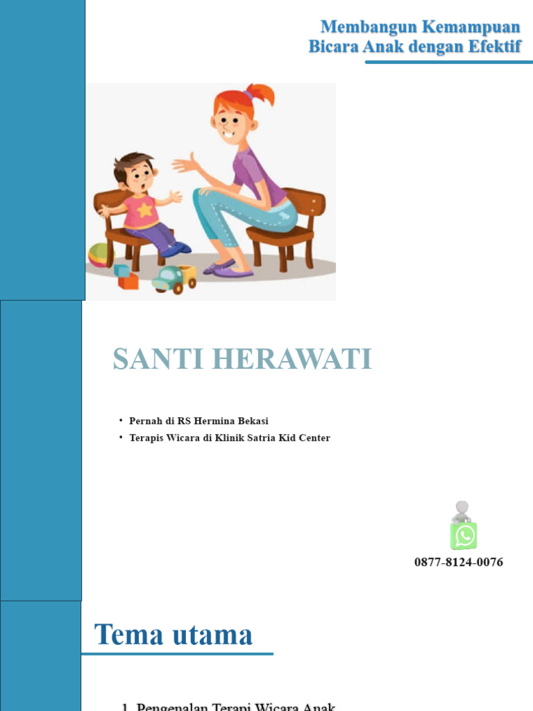 Saya Sedang Berbagi 'Membangun Kemampuan Berbicara Anak Dengan Efektif ...