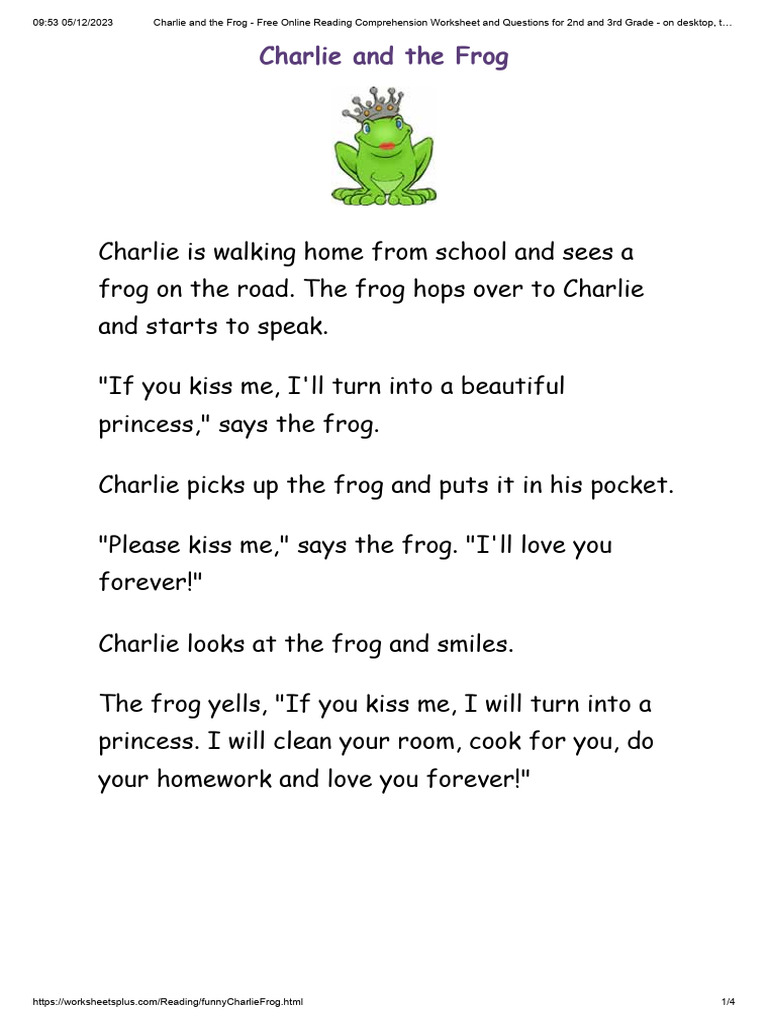 Charlie and The Frog | PDF
