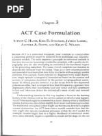 ACT Case Formulation Template v2.0 | PDF | Thought | Self