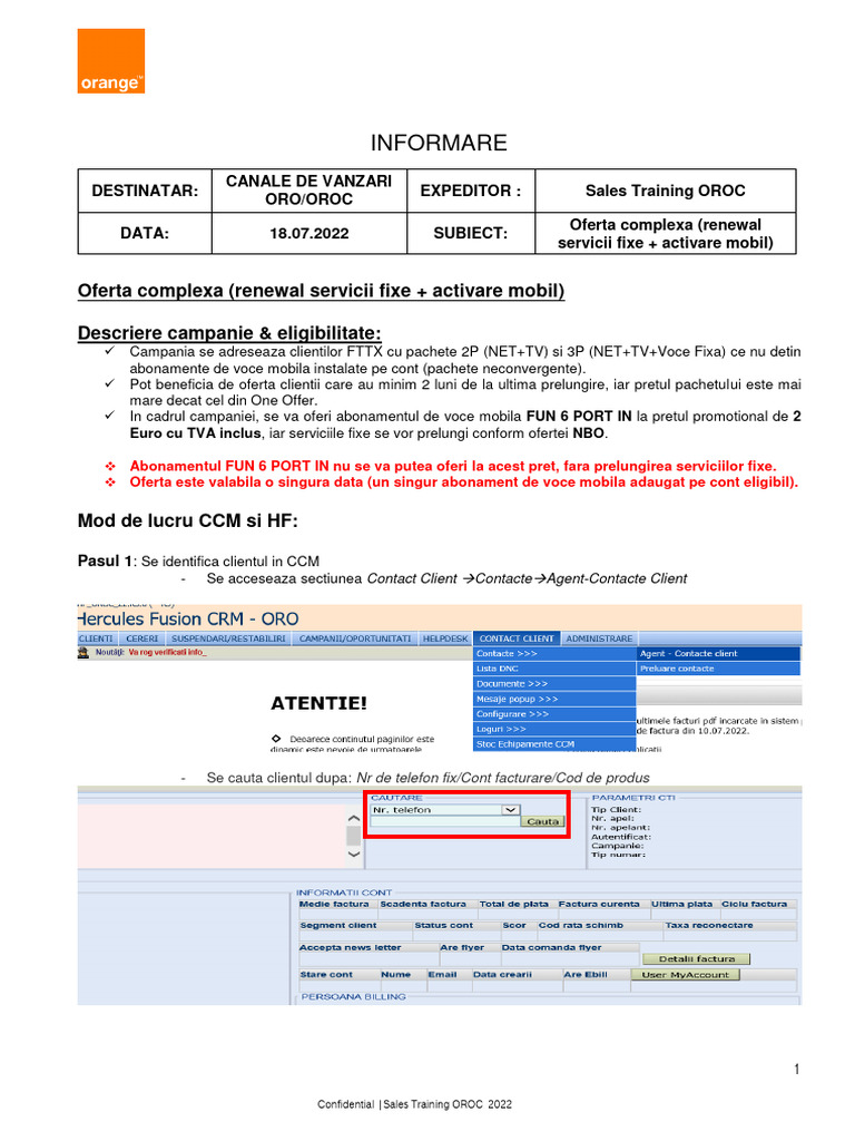 Oferta NBO - Convergenta OROC PDF | PDF