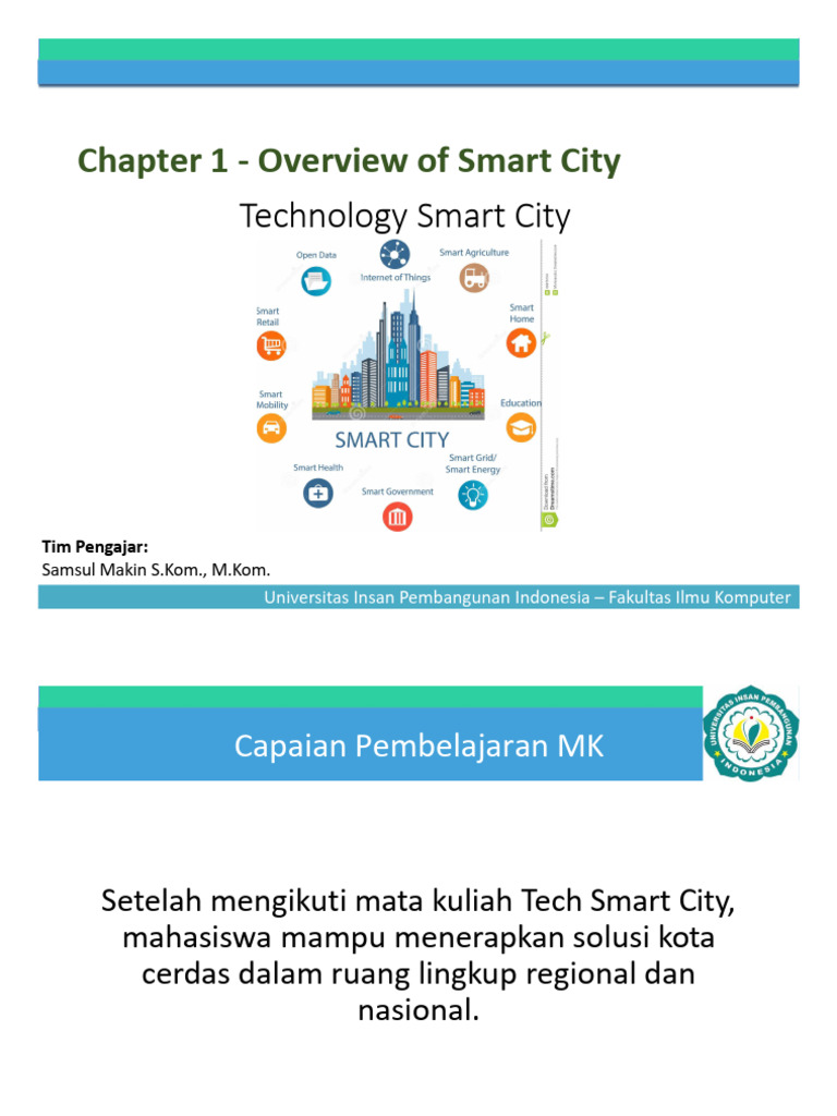 Chapter 1 - Overview of Smart City | PDF
